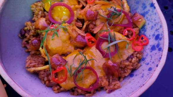 Una cena con raíces afro