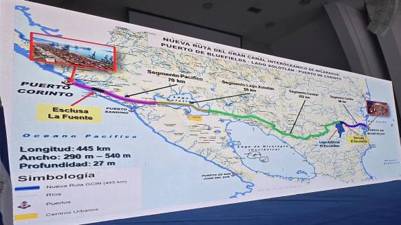 Nicaragua presenta a China su nueva ruta de un canal interoceánico y ...