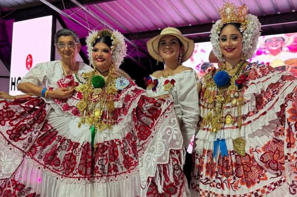 Ellas fueron las ganadoras del Concurso Nacional de la Pollera
